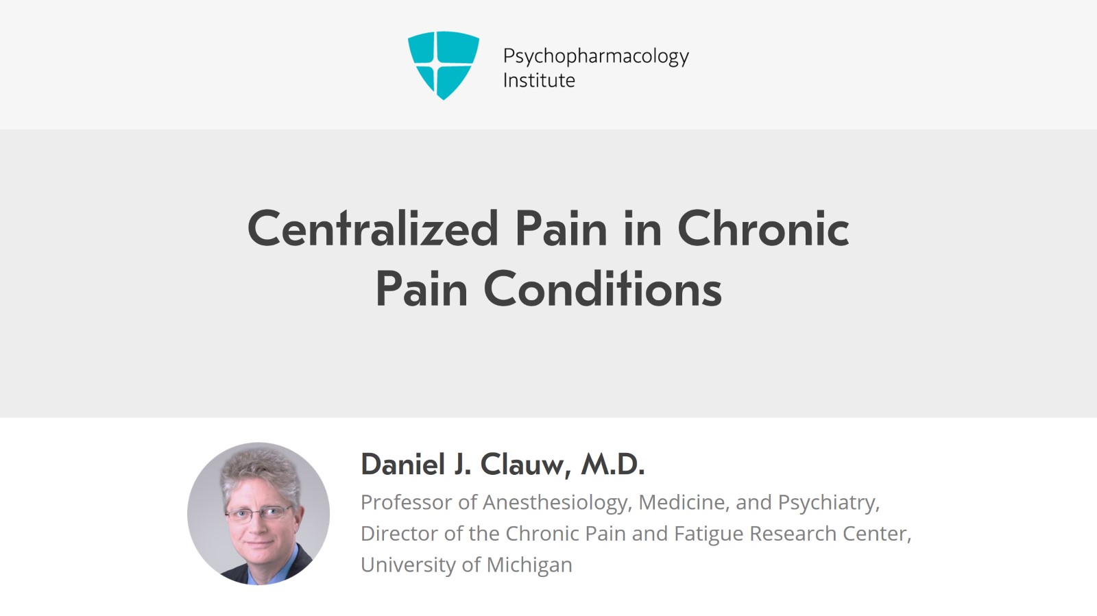 Centralized Pain in Chronic Pain Conditions | Psychopharmacology Institute